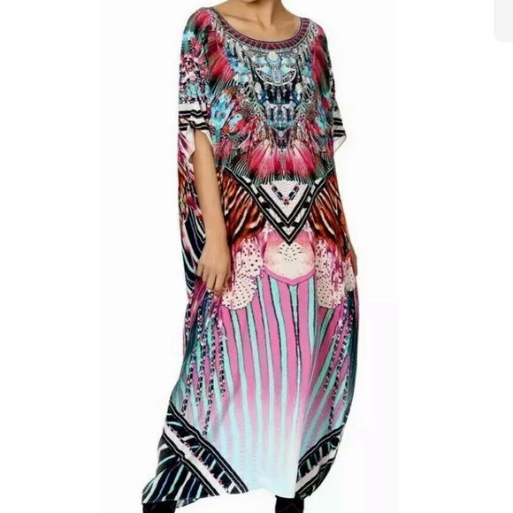 Camilla | Dresses | Nwtcamilla Franks Rainbow Eyes Kaftan Maxidress ...